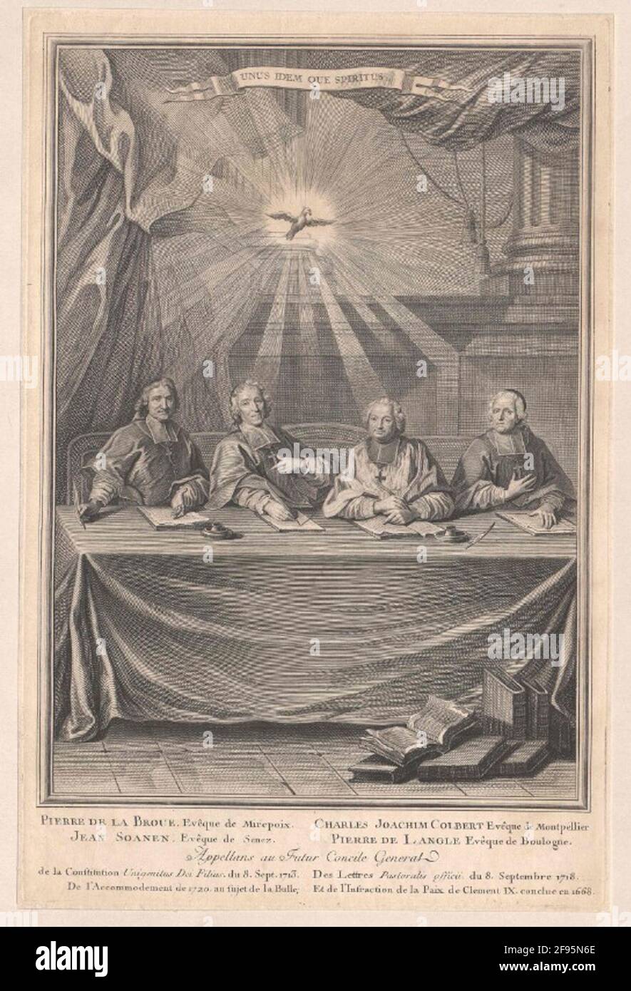 Group picture Four Jansenist bishops of France Stock Photo - Alamy
