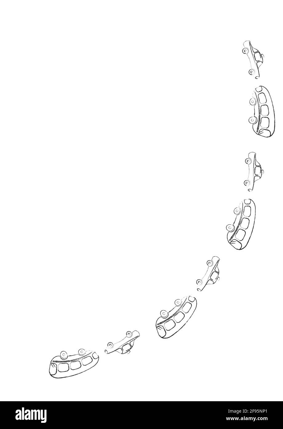 Transport frames on the A4 vertical format - bus and car. Travel ...