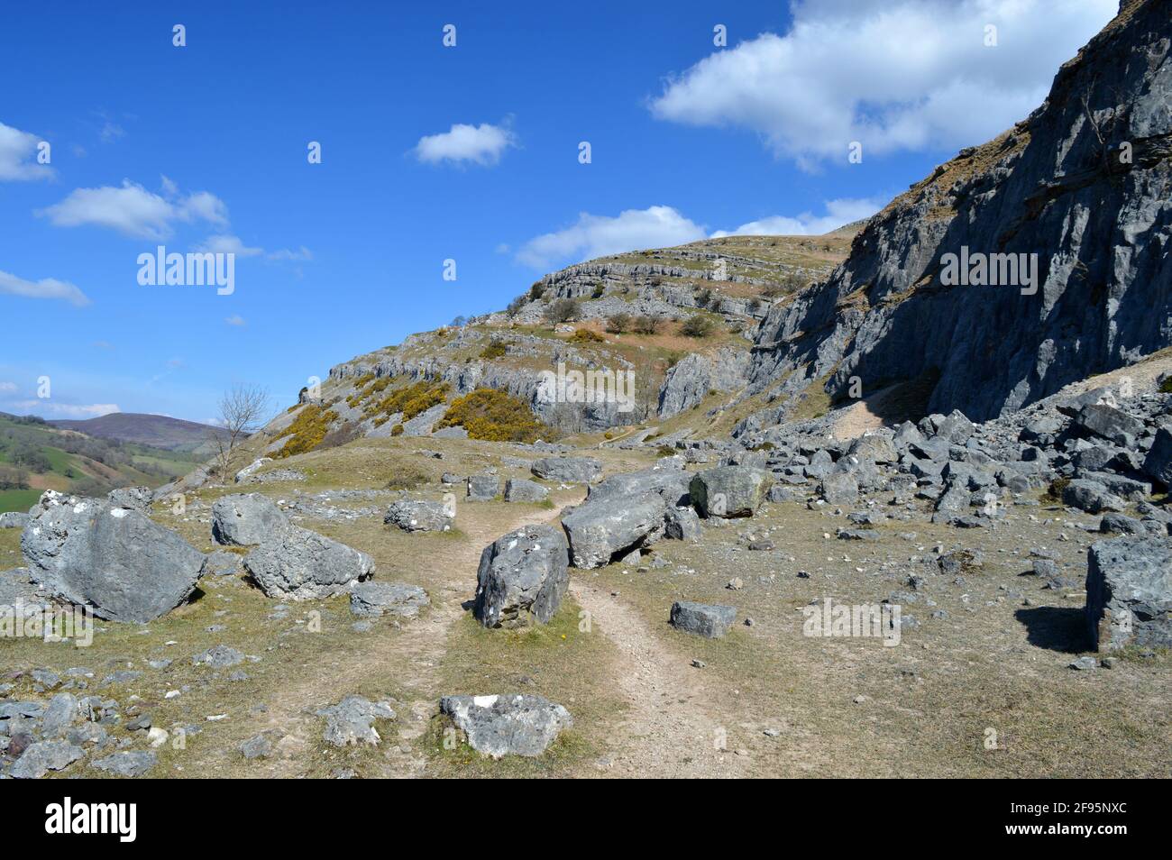 Panorama path, llangollen Stock Photo - Alamy