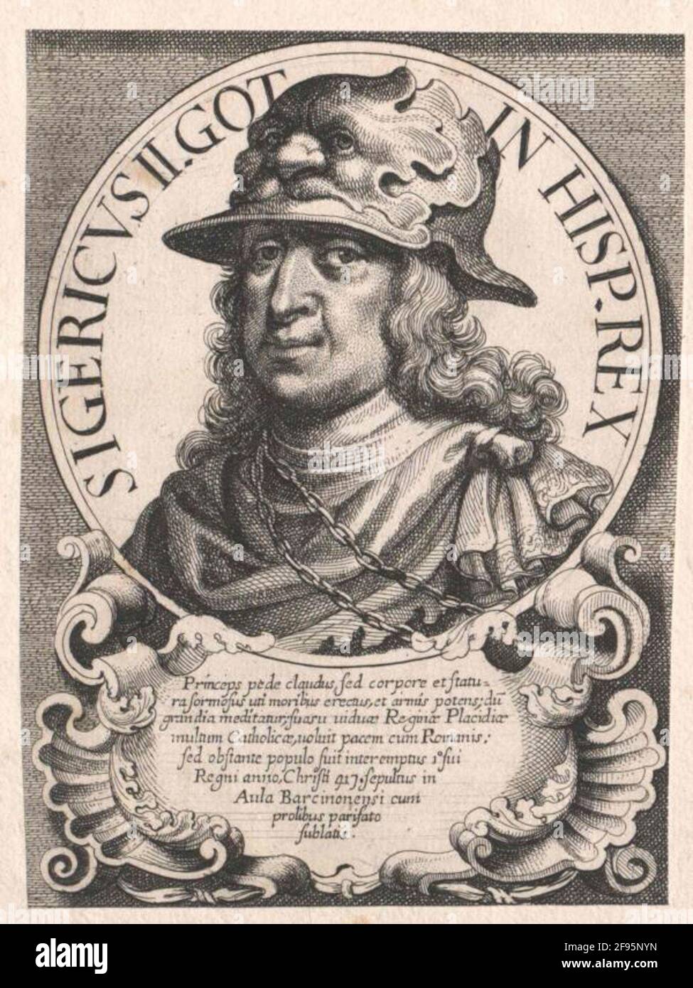 Sigerich, König of Westgoten Stock Photo - Alamy