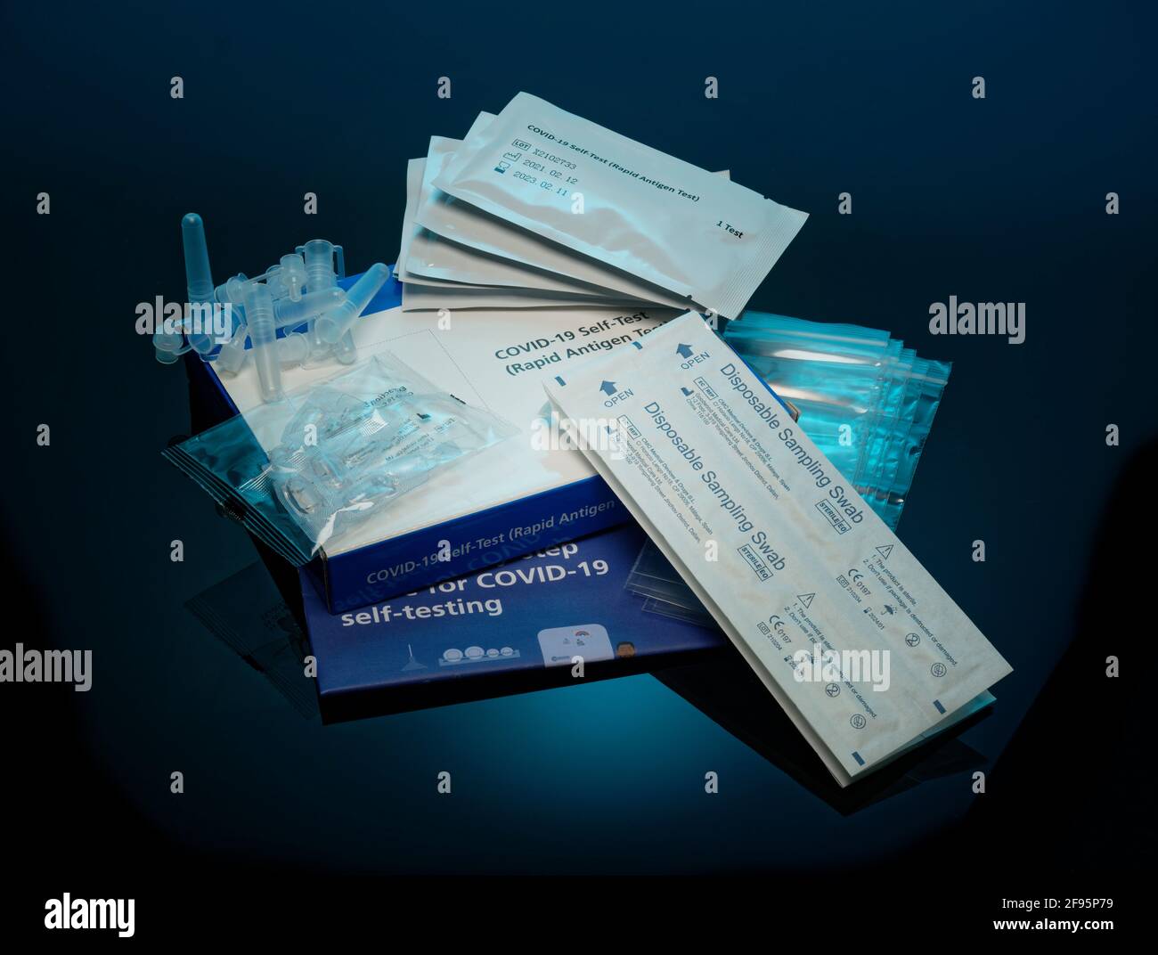 Lateral Flow Test Kit. Rapid Covid-19 antigen test. Coronavirus test ...