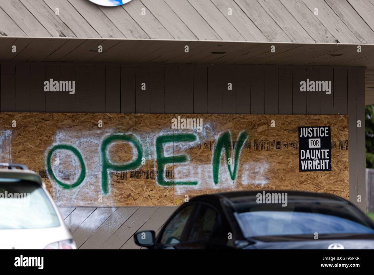 **Retransmission-Name spelling corrected**An boarded up but open barber ...