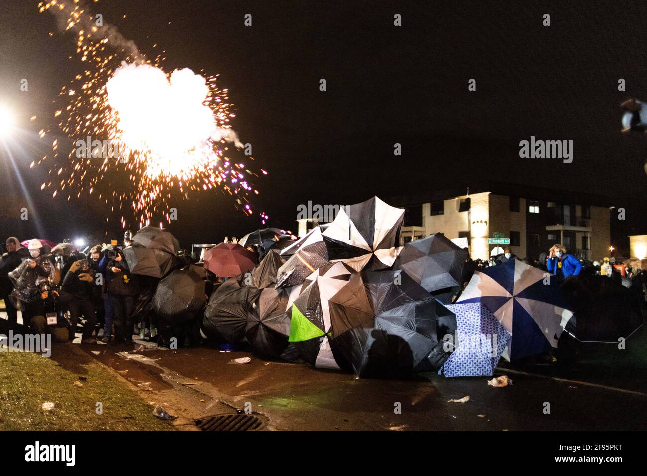 **Retransmission-Name spelling corrected**A police flash bang explodes ...