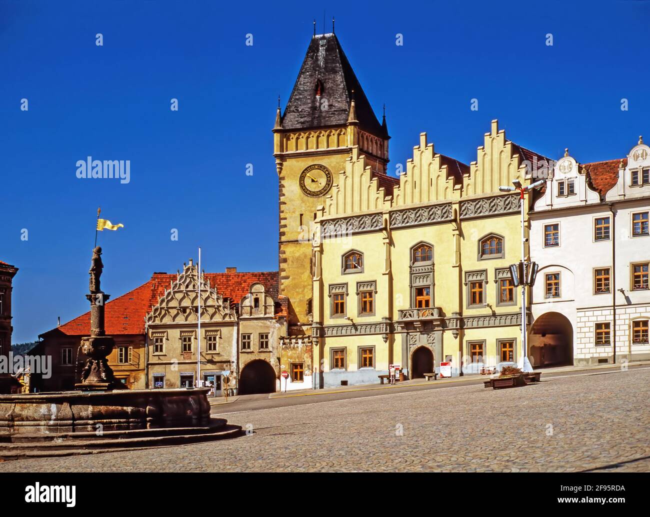 Main Square in Tabor, Czech Republic Stock Photo - Alamy
