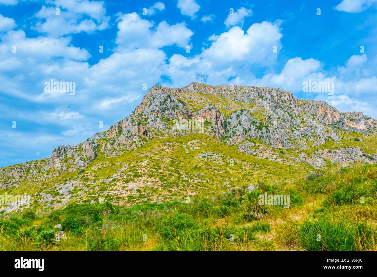 Mountain peaks at the Parque Natural de Levante Stock Photo - Alamy