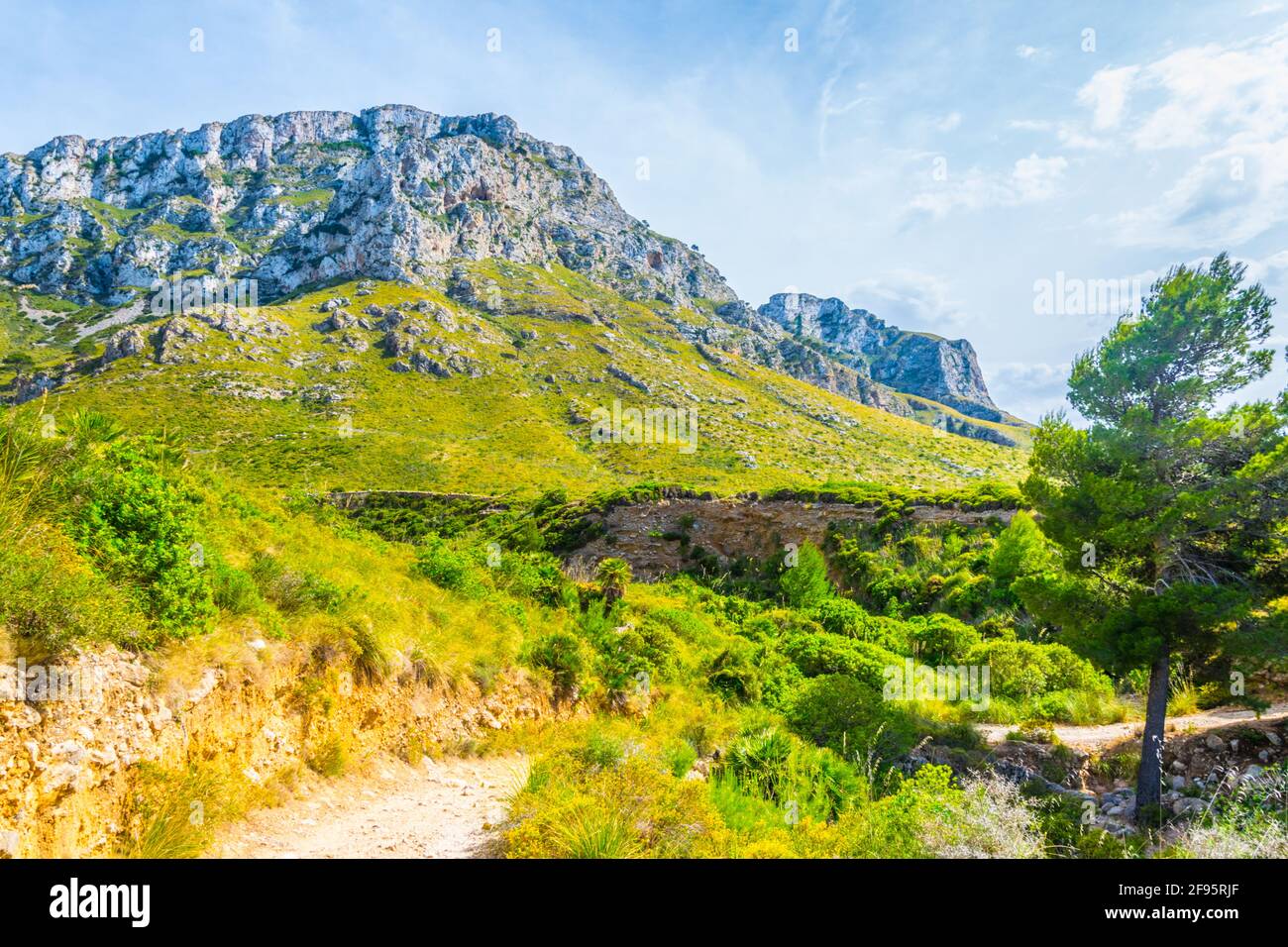 Mountain peaks at the Parque Natural de Levante Stock Photo - Alamy
