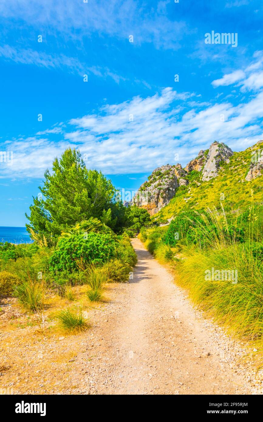 Mountain peaks at the Parque Natural de Levante Stock Photo - Alamy