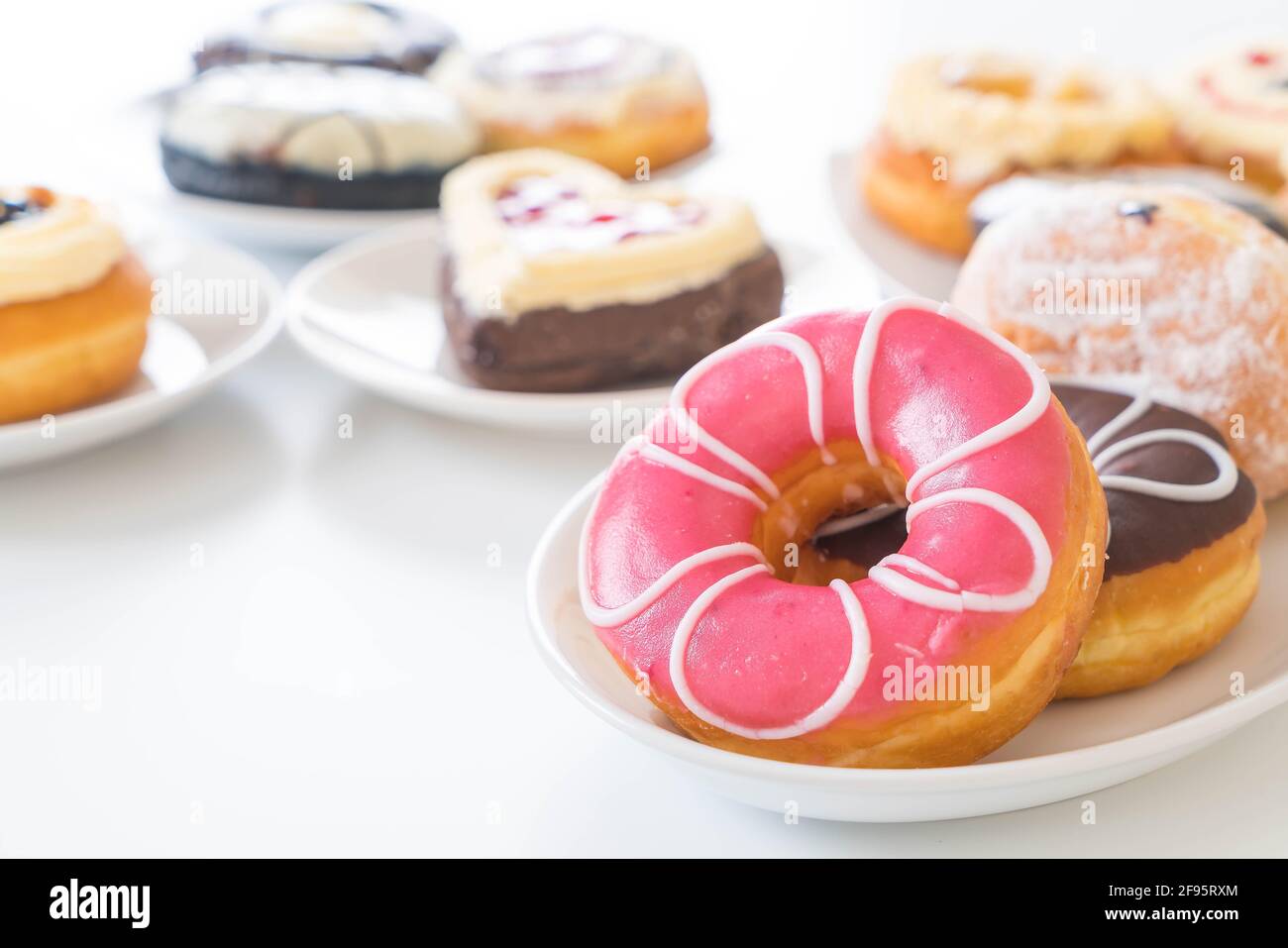 Donuts served on table hi-res stock photography and images - Alamy