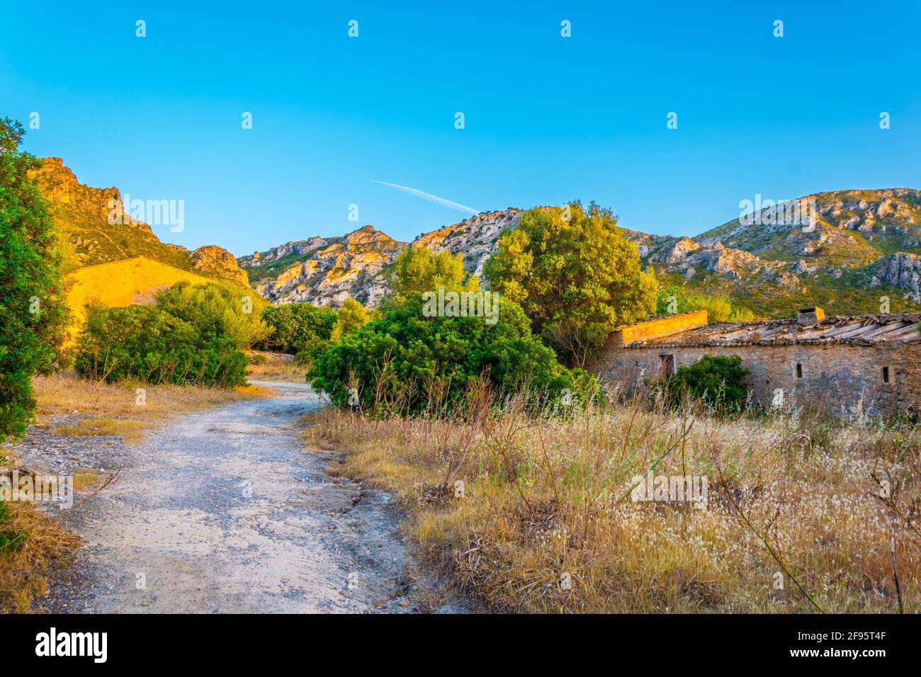 Mountain peaks at the Parque Natural de Levante Stock Photo - Alamy