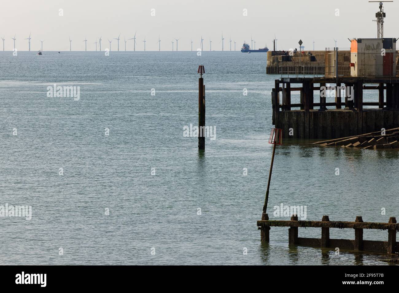 The mouth of the Adur river at Shoreham in Sussex. Rampion Offshore ...