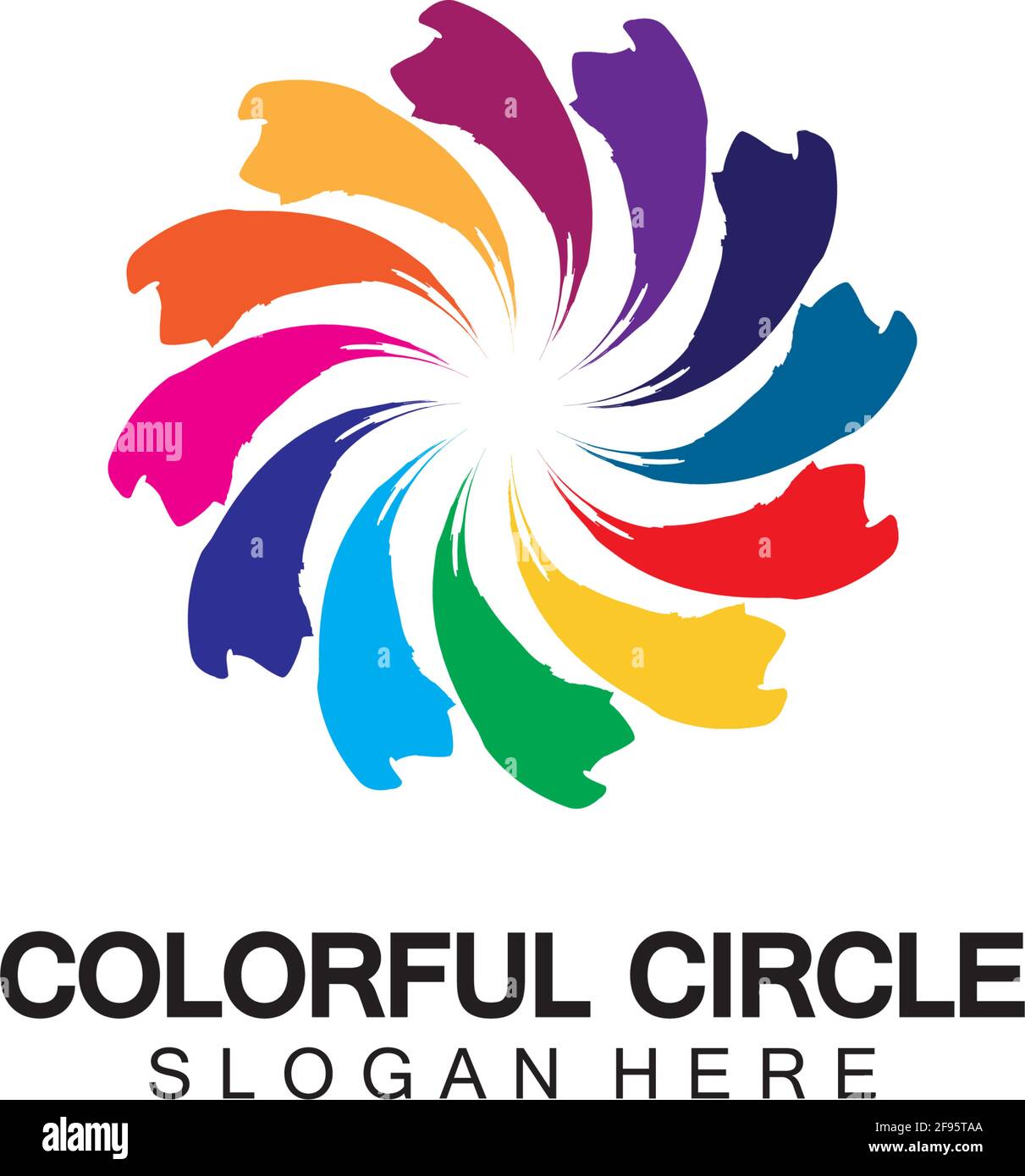 Abstract Colorful circle Logo design vector template. Modern template ...