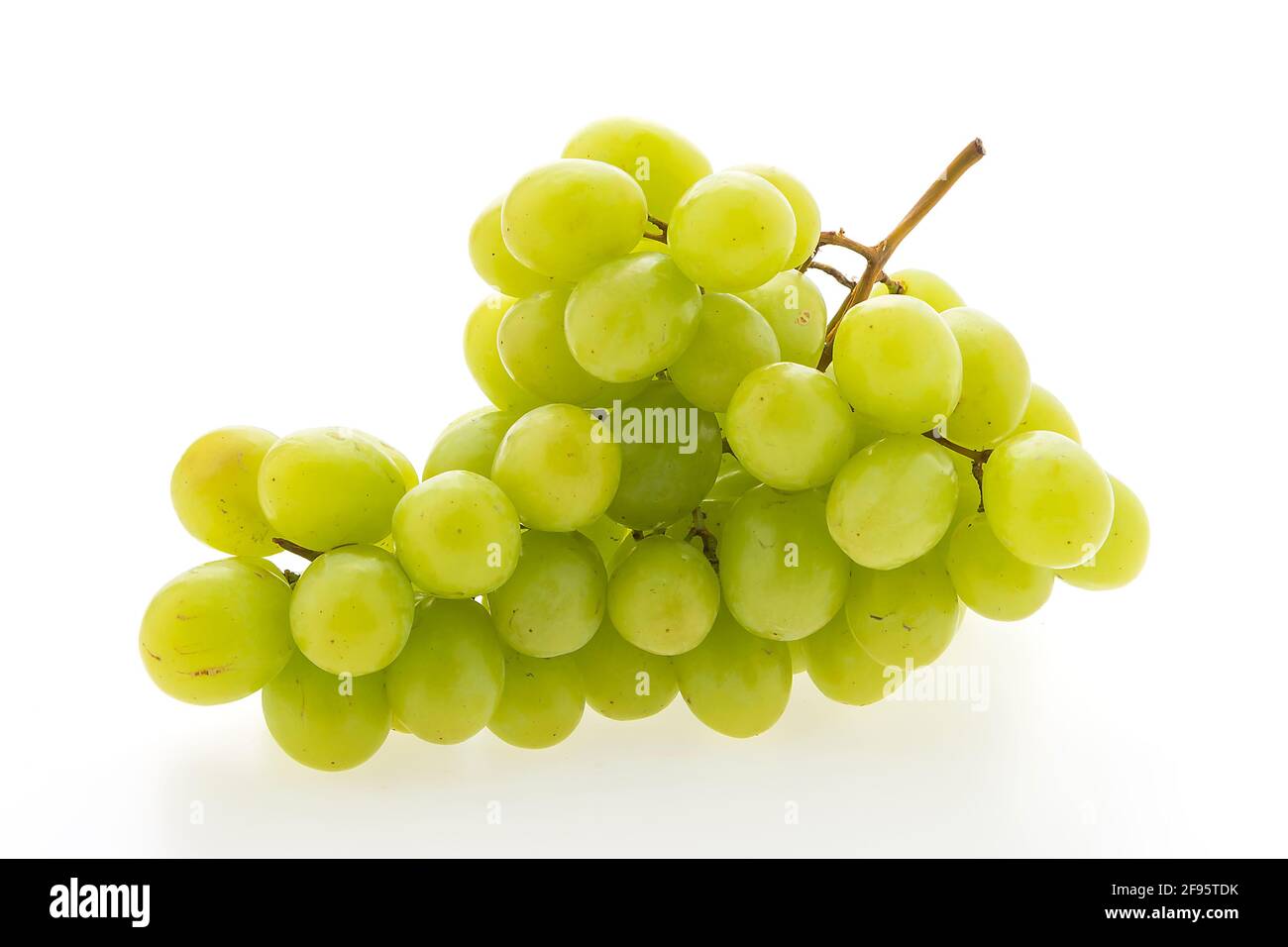 Green grape fruit isolated on white background Stock Photo - Alamy