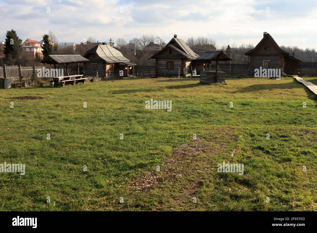 The house compound in the village, Russia Stock Photo - Alamy
