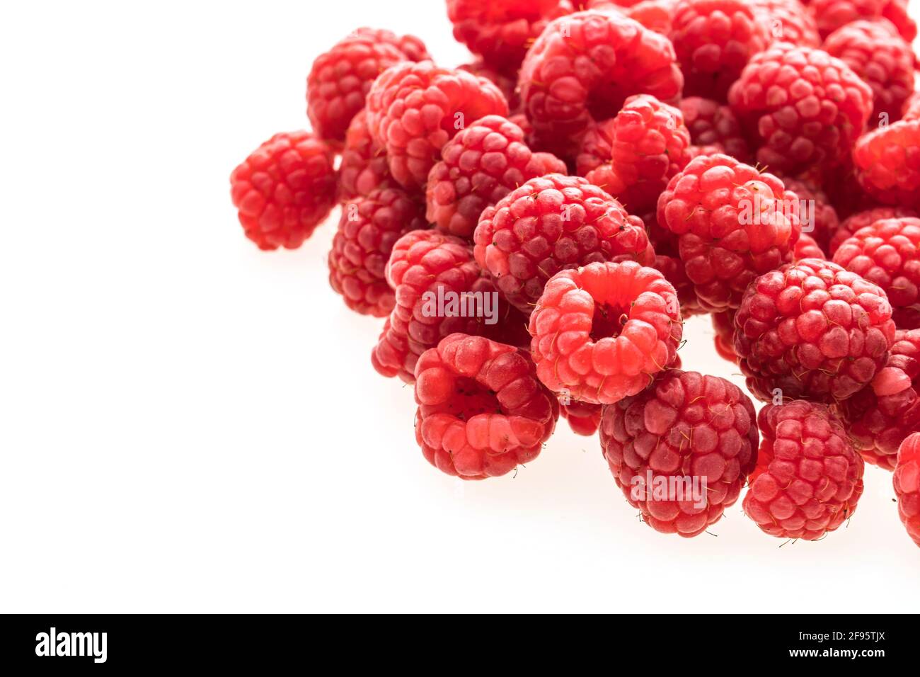 Group of Rasberry fruit isolated on white background Stock Photo - Alamy