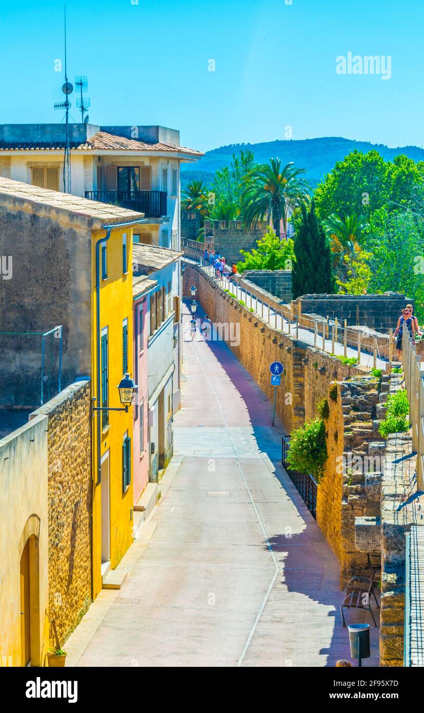 Fortification of Alcudia town at Mallorca, Spain Stock Photo - Alamy