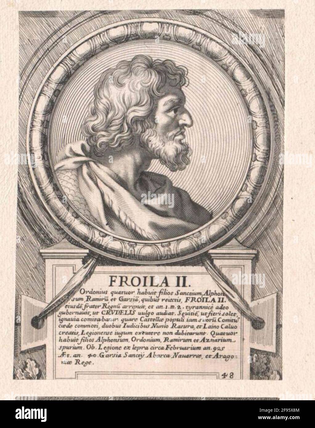 Fruela II, the outstanding, king of Asturias and León Stock Photo - Alamy