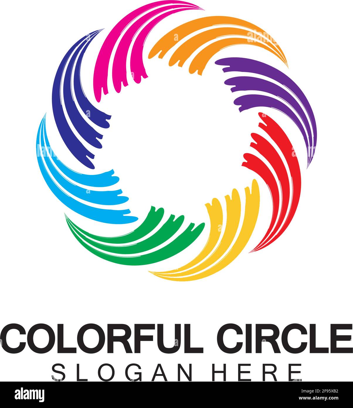Abstract Colorful circle Logo design vector template. Modern template ...
