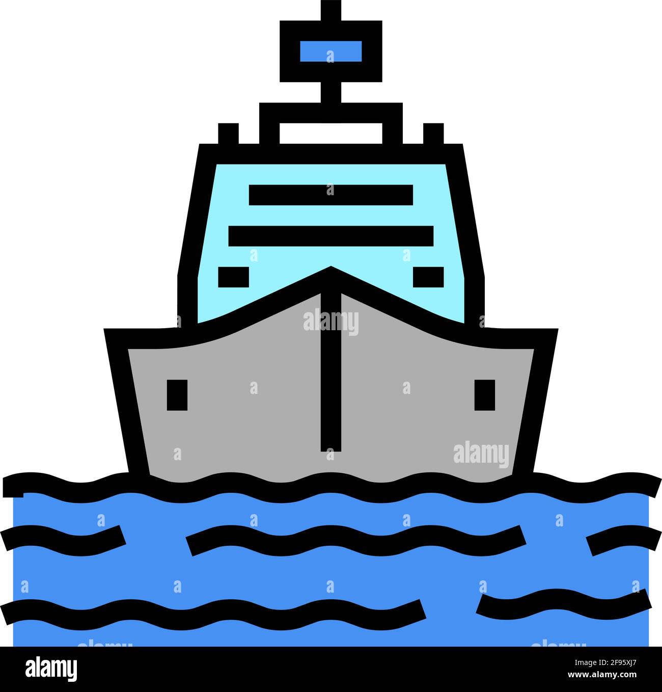 Entering port Cut Out Stock Images & Pictures - Alamy