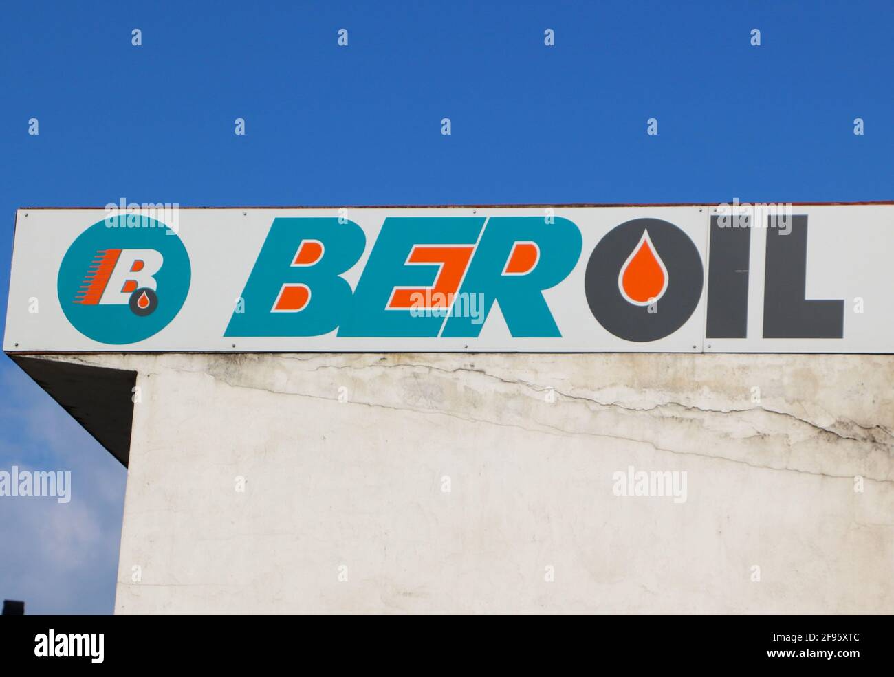 Spanish oil product company Beroil sign at one of its buildings in ...