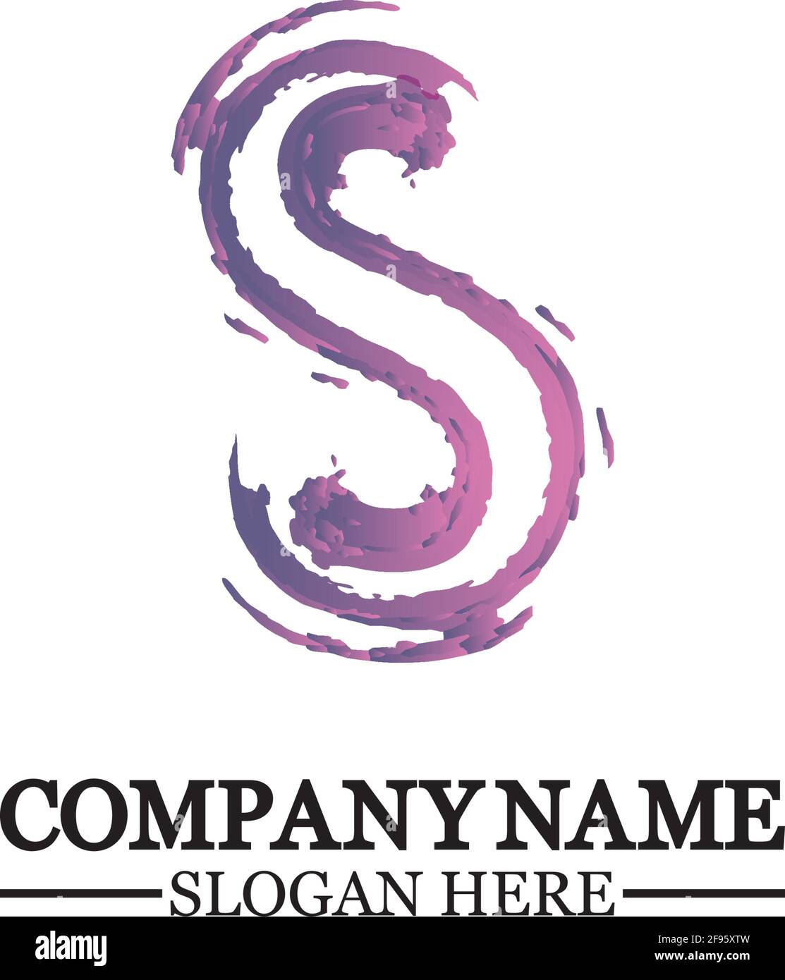grunge letter S, vector design element,S grungy font, brush, logo ...