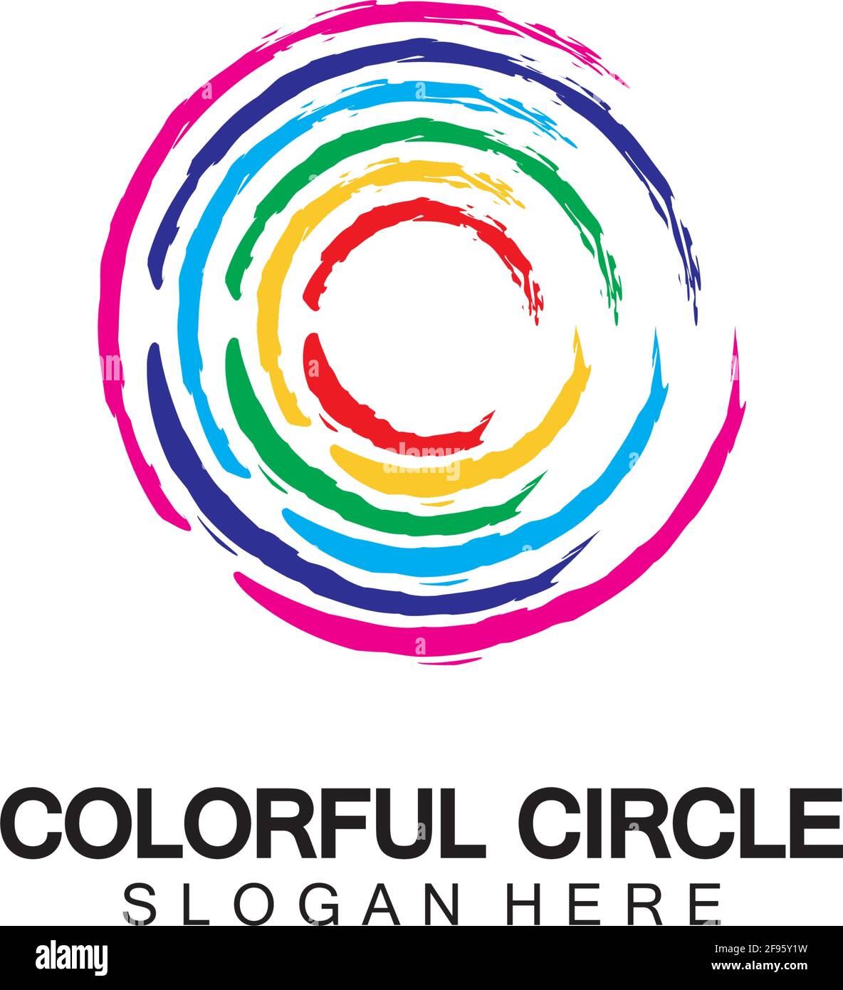 Abstract Colorful circle Logo design vector template. Modern template ...