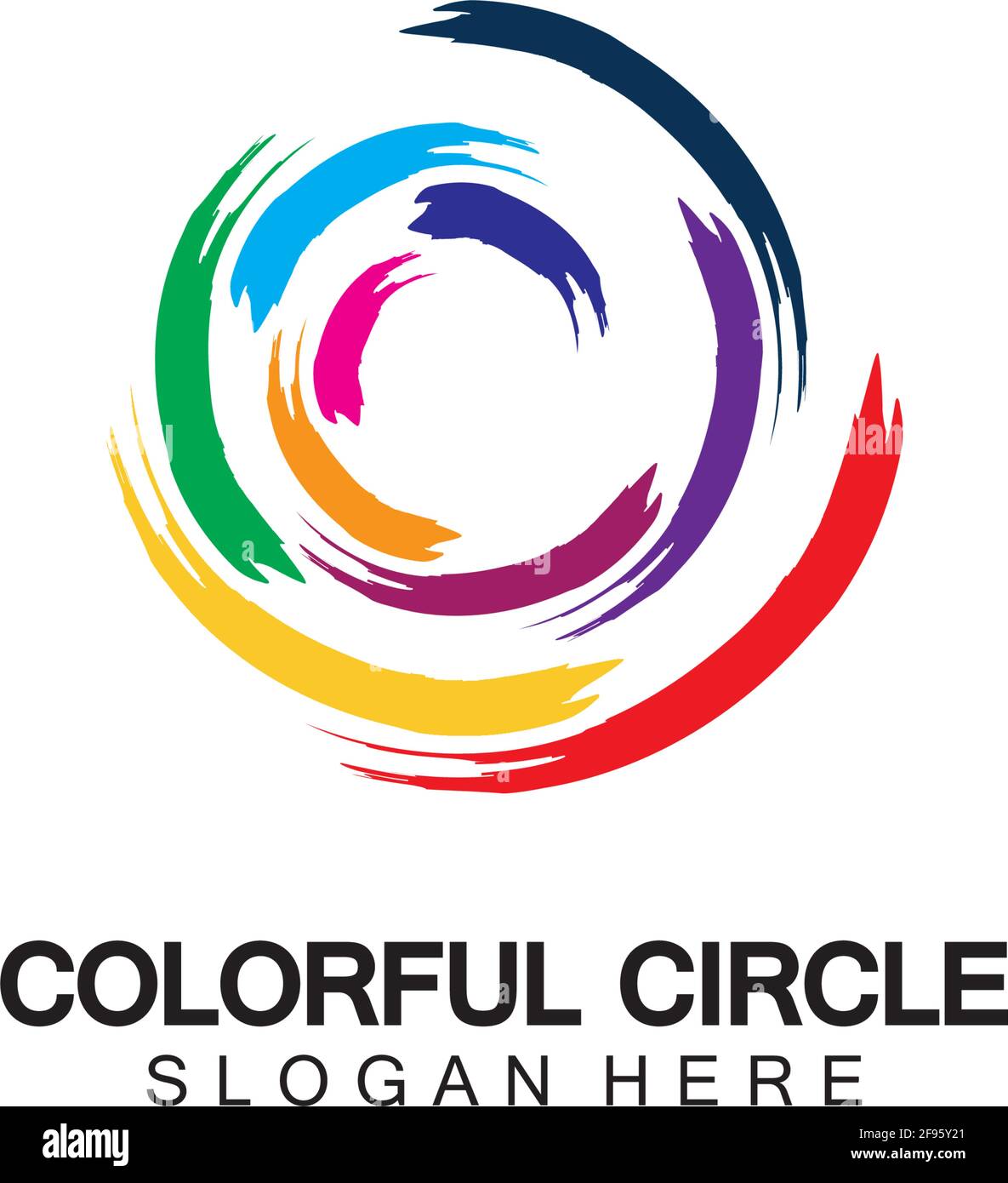Abstract Colorful circle Logo design vector template. Modern template ...