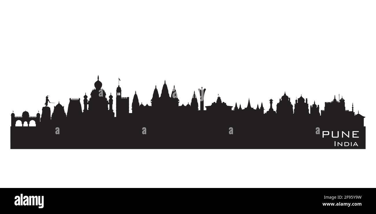 Pune city vector vectors hi-res stock photography and images - Alamy