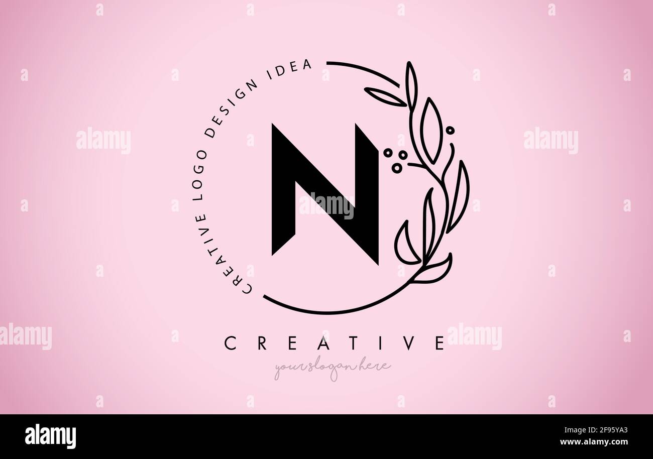 The Letter N In Pink