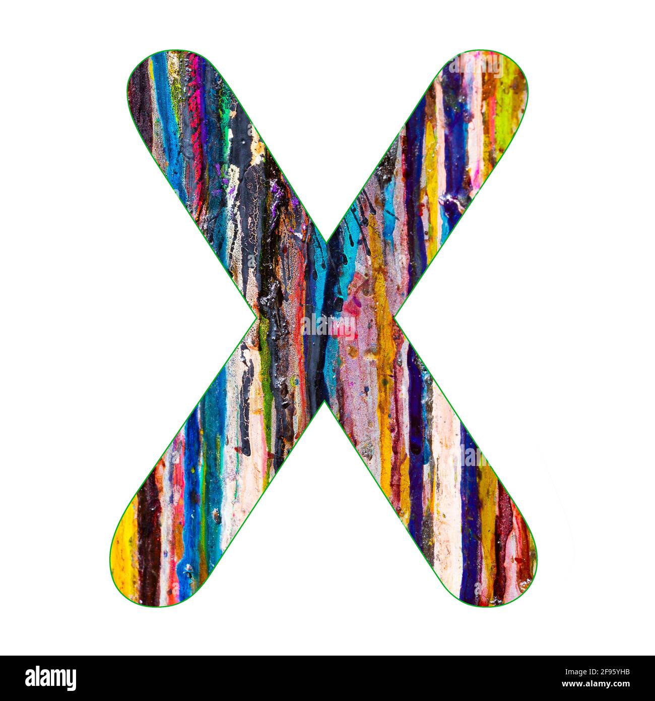 Alphabet letter X - Colorful paint splatter background Stock Photo - Alamy
