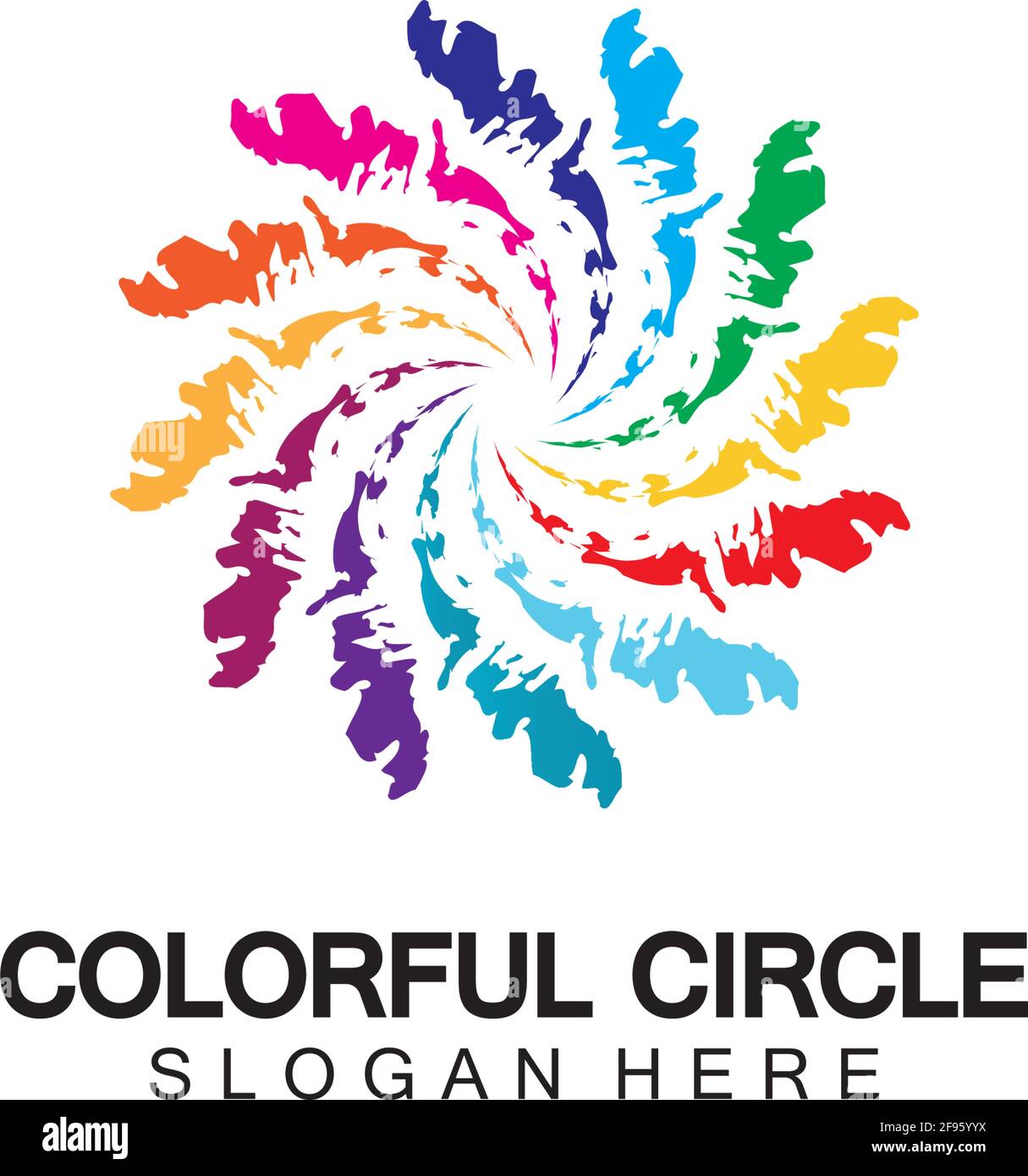 Abstract Colorful circle Logo design vector template. Modern template ...