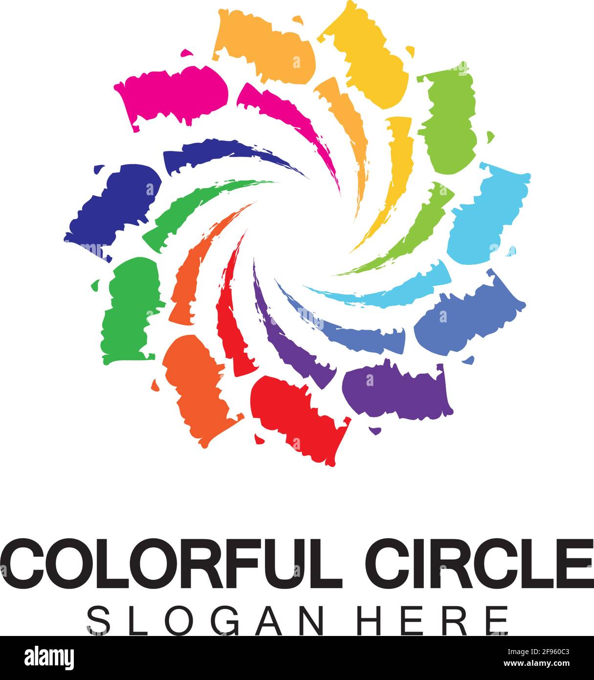 Abstract Colorful circle Logo design vector template. Modern template ...