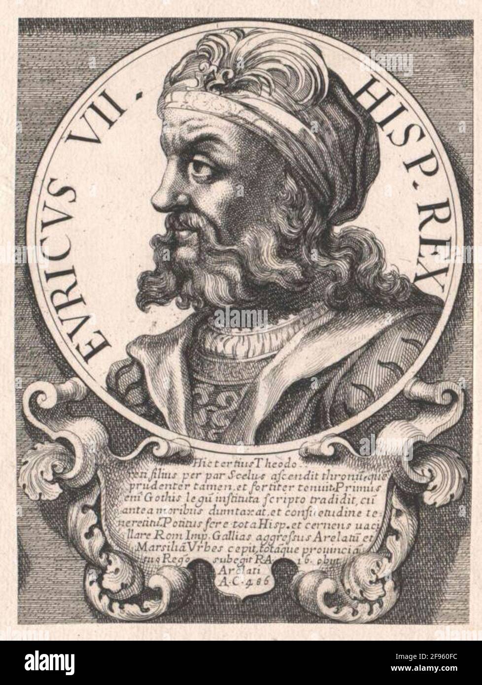 Eurich, King of Westgoten Stock Photo - Alamy