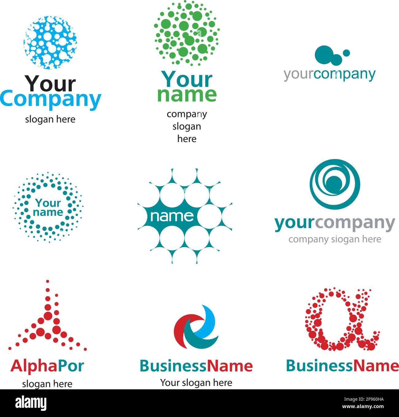 logo design business vector Stock Vector Image & Art - Alamy