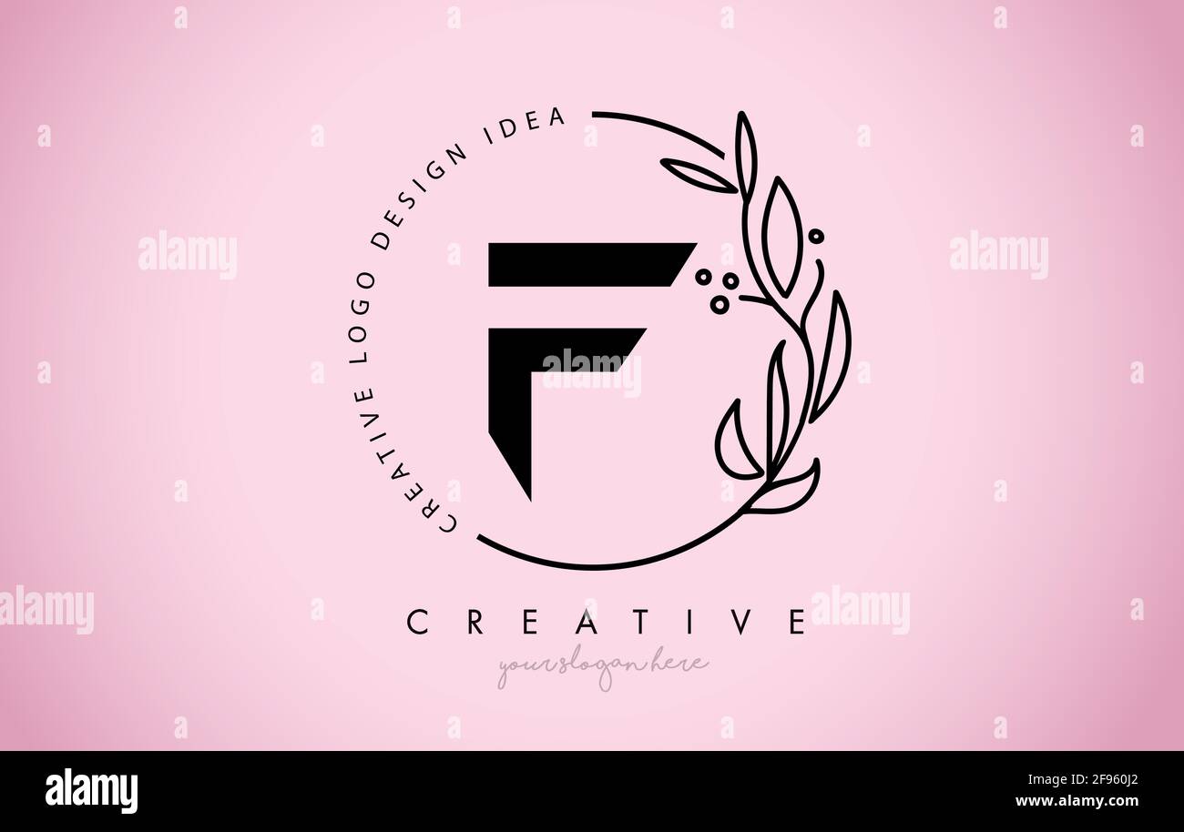 Floral logo hi-res stock photography and images - Alamy