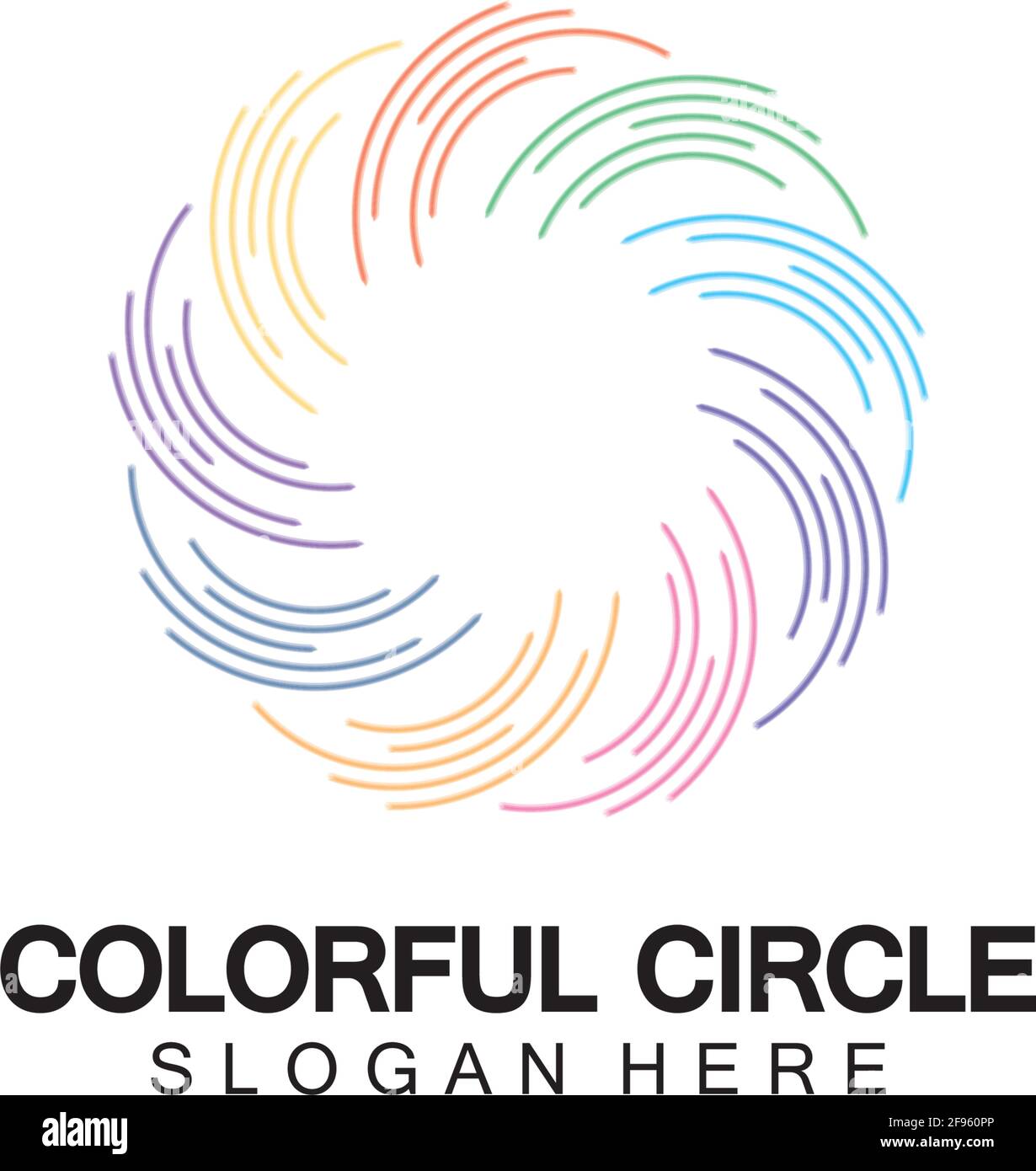 Abstract Colorful circle Logo design vector template. Modern template ...
