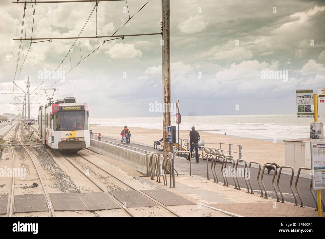 Coastal Tram, Belgium Stock Photo - Alamy