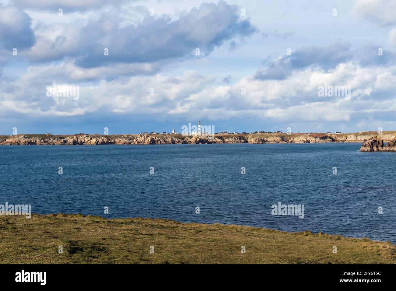Plage du Prat, Ouessant, island of Ushant in Brittany, french rocky ...