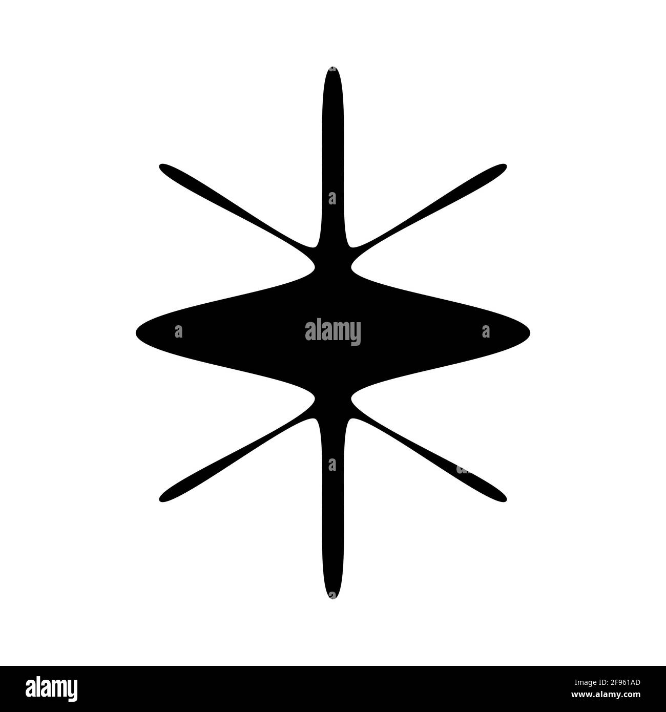 Strange Vector Shape isolated on white background. Geometric figure ...