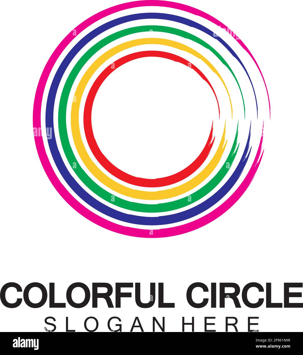 Abstract Colorful circle Logo design vector template. Modern template ...