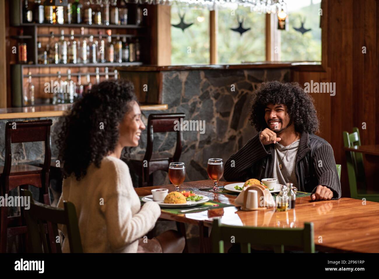 Happily eating salad hi-res stock photography and images - Alamy