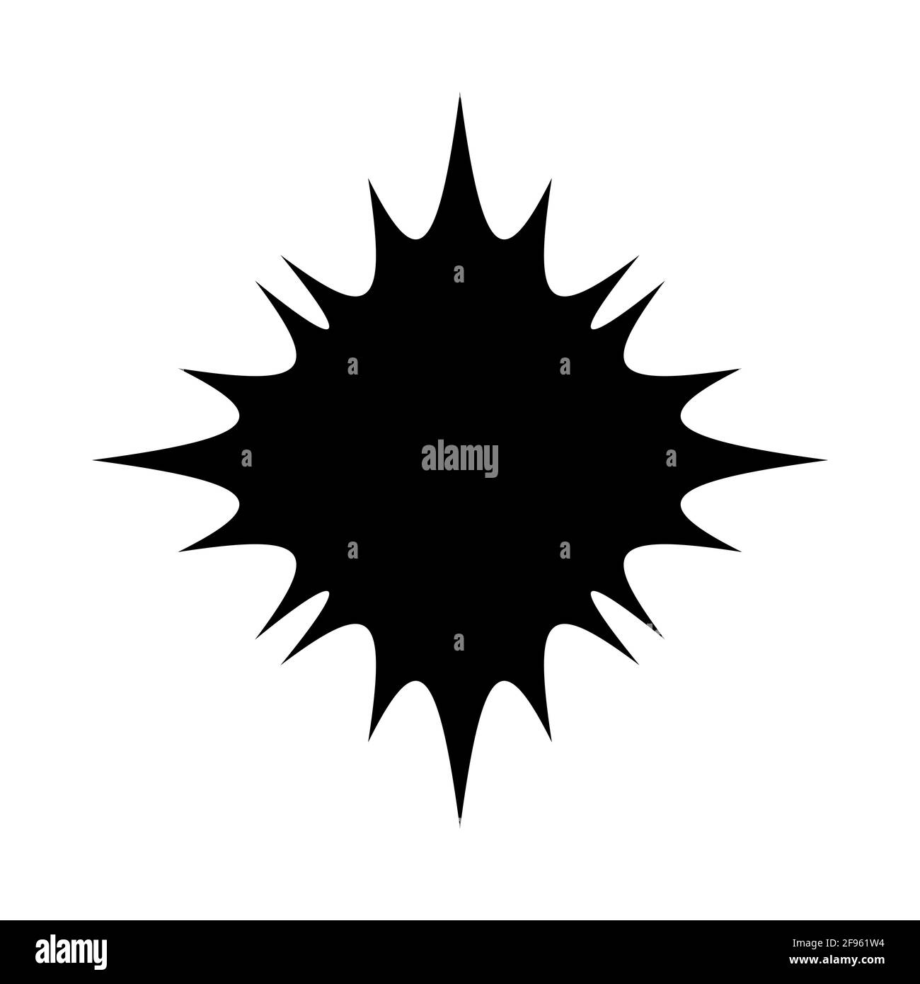 Strange Vector Shape isolated on white background. Geometric figure ...