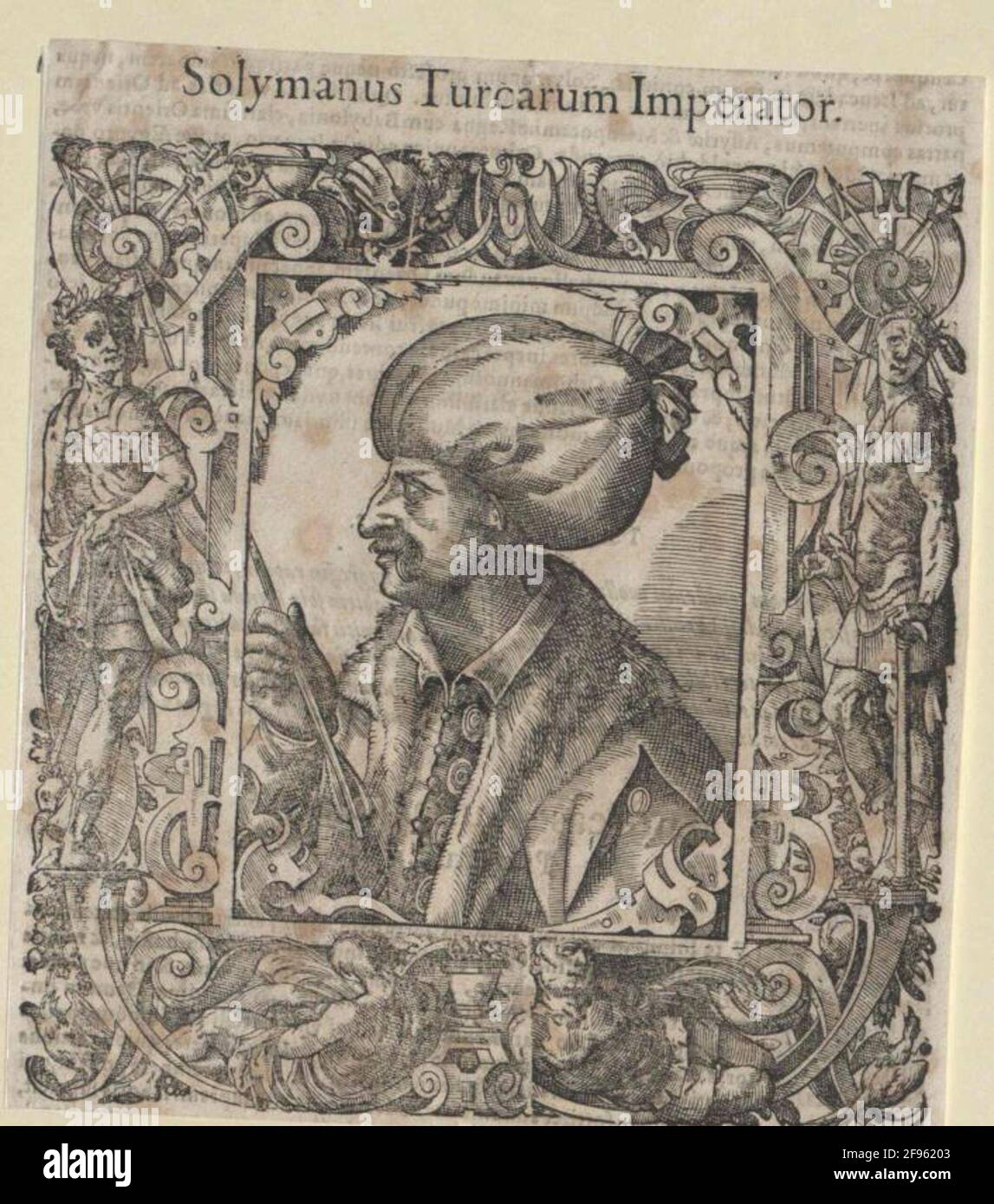 Suleiman II, Sultan of Turkey Form Cutter: Stimmer, Tobias Stock Photo ...
