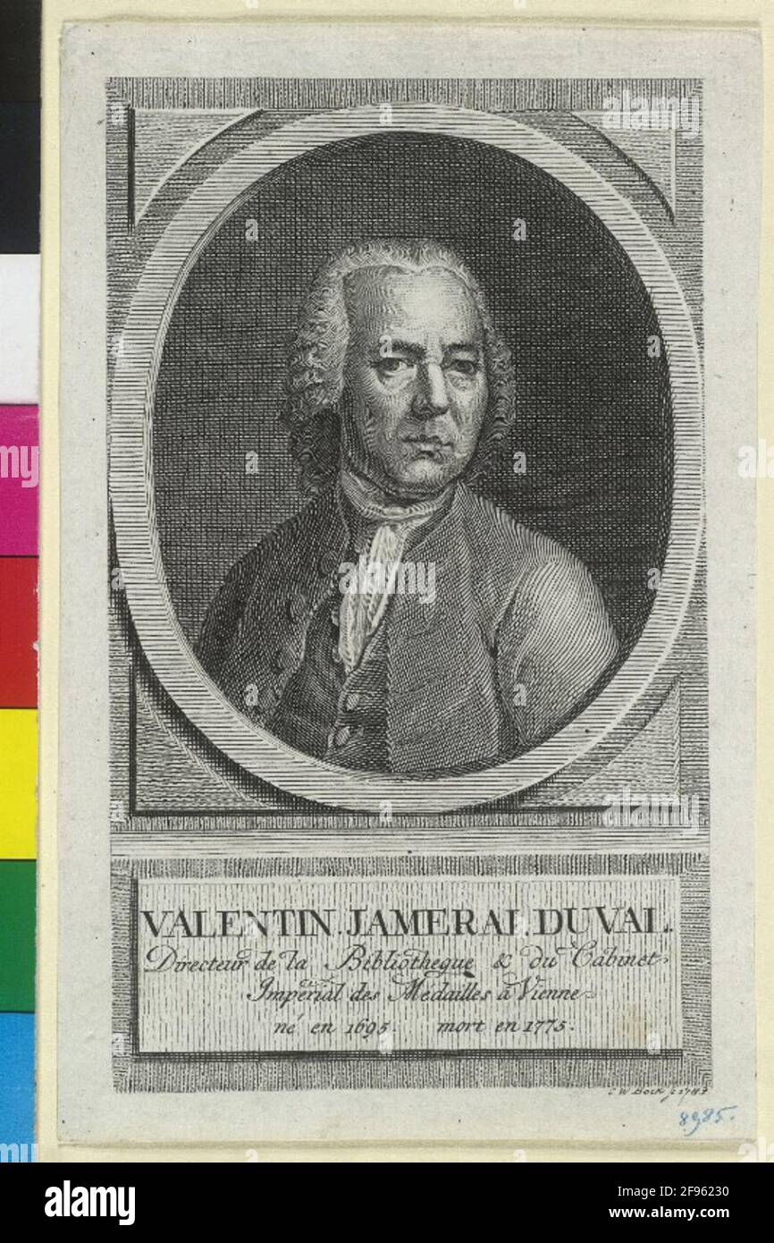 DUVAL, Valentin Jameray Eraser: Bock, Christoph Wilhelm Stock Photo - Alamy