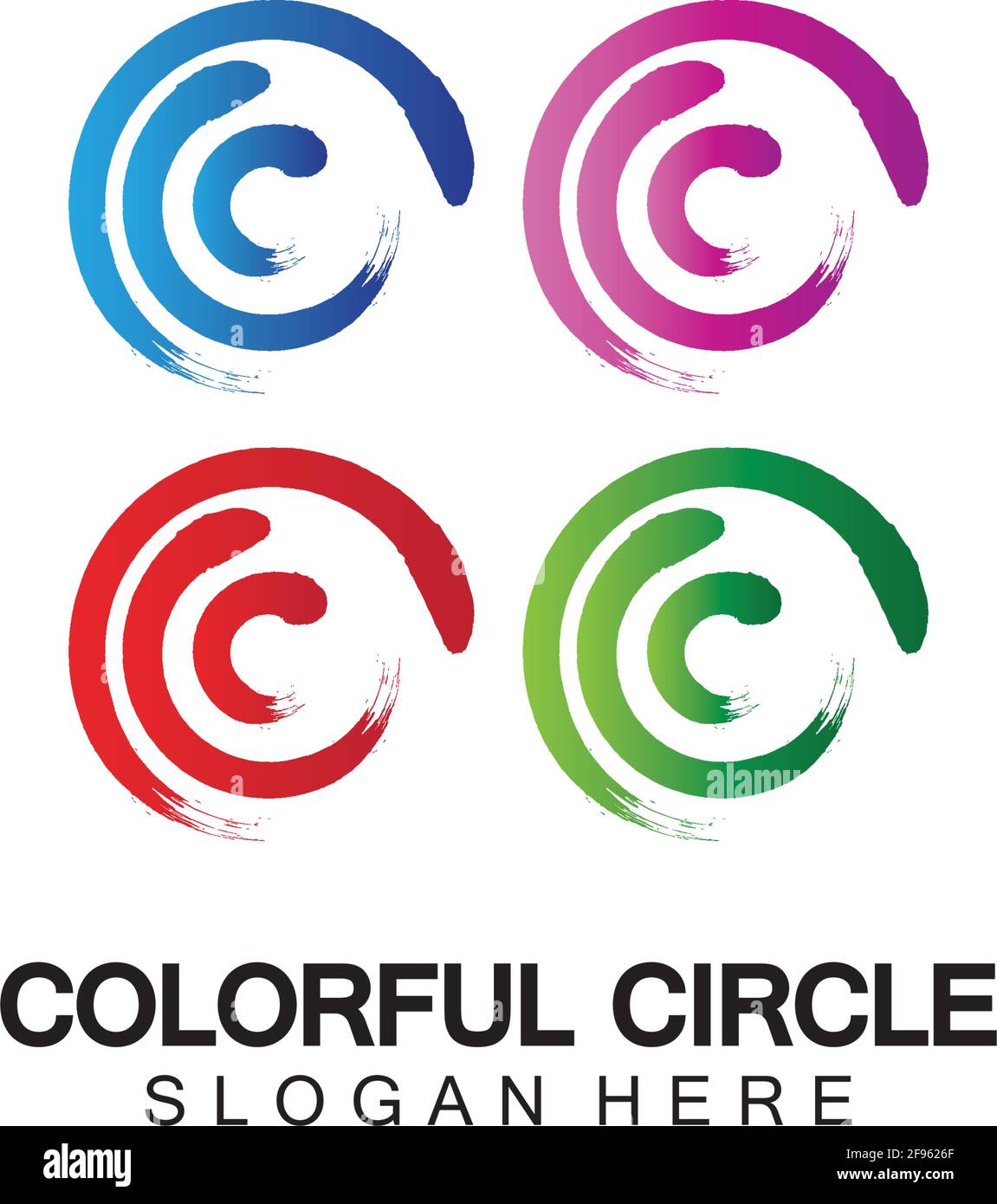 Abstract Colorful circle Logo design vector template. Modern template ...