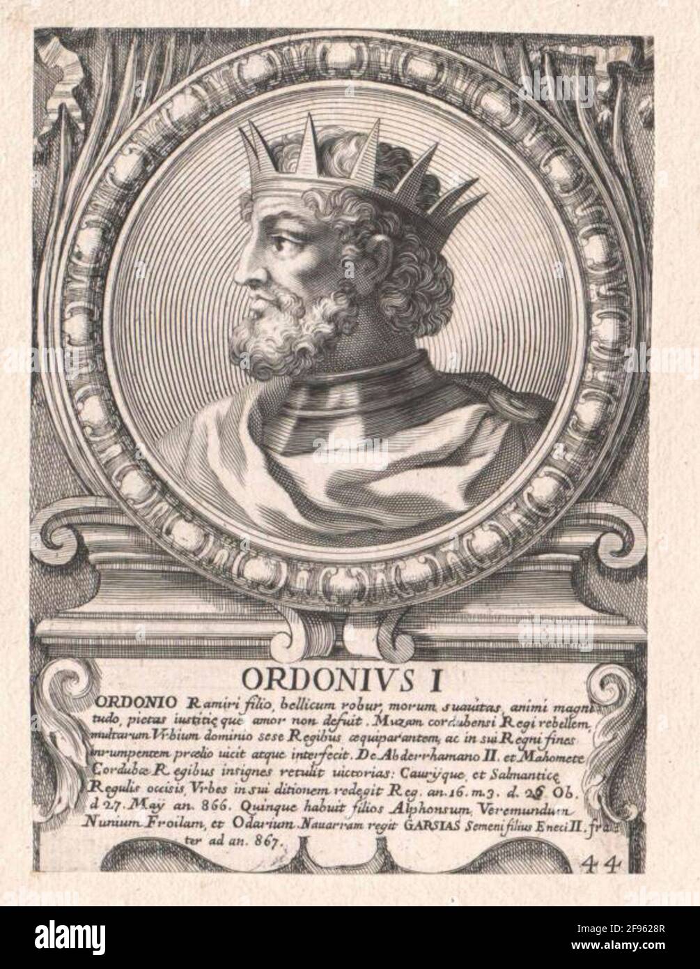 Ordoño I., King of Asturias Stock Photo - Alamy