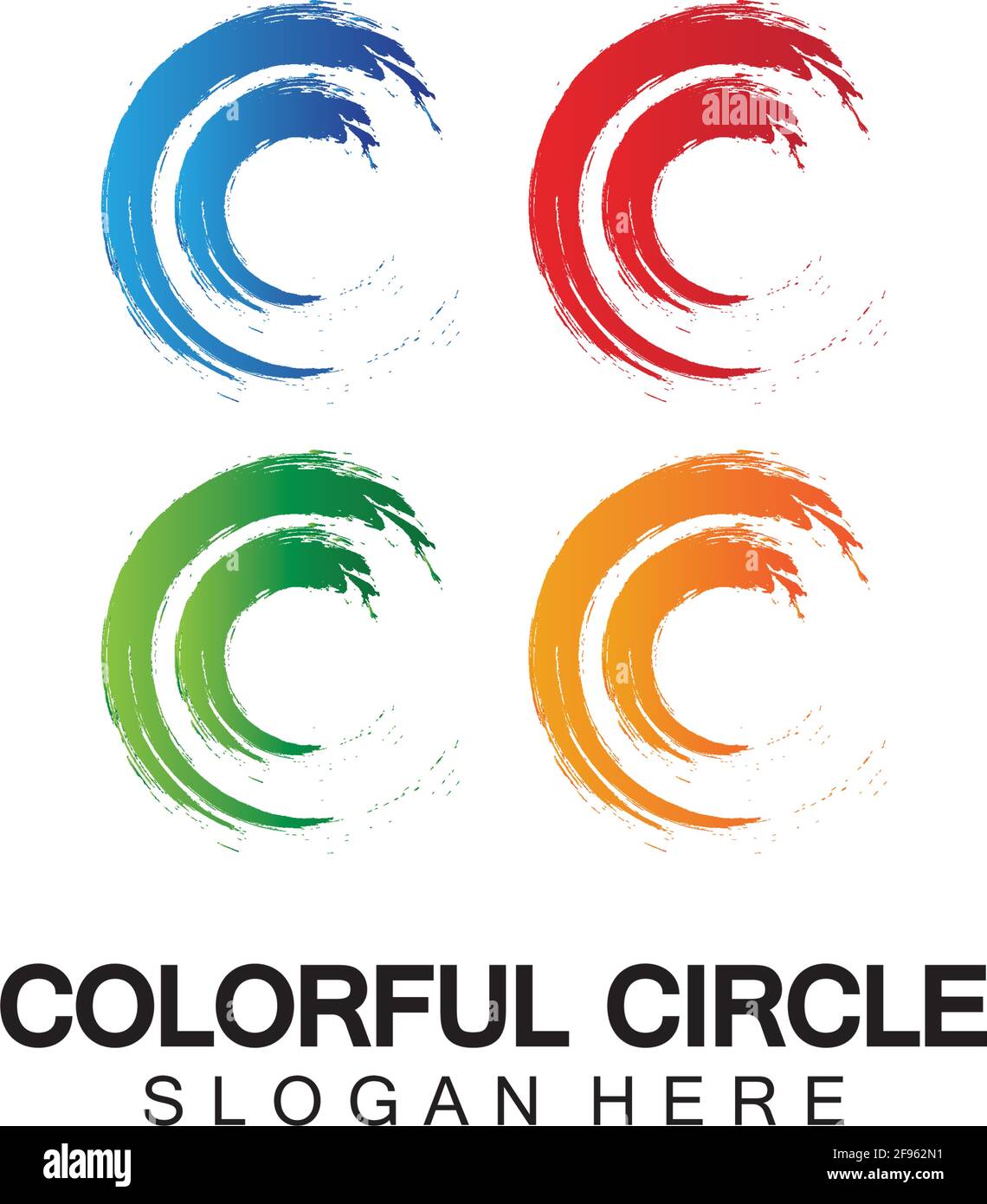 Abstract Colorful circle Logo design vector template. Modern template ...
