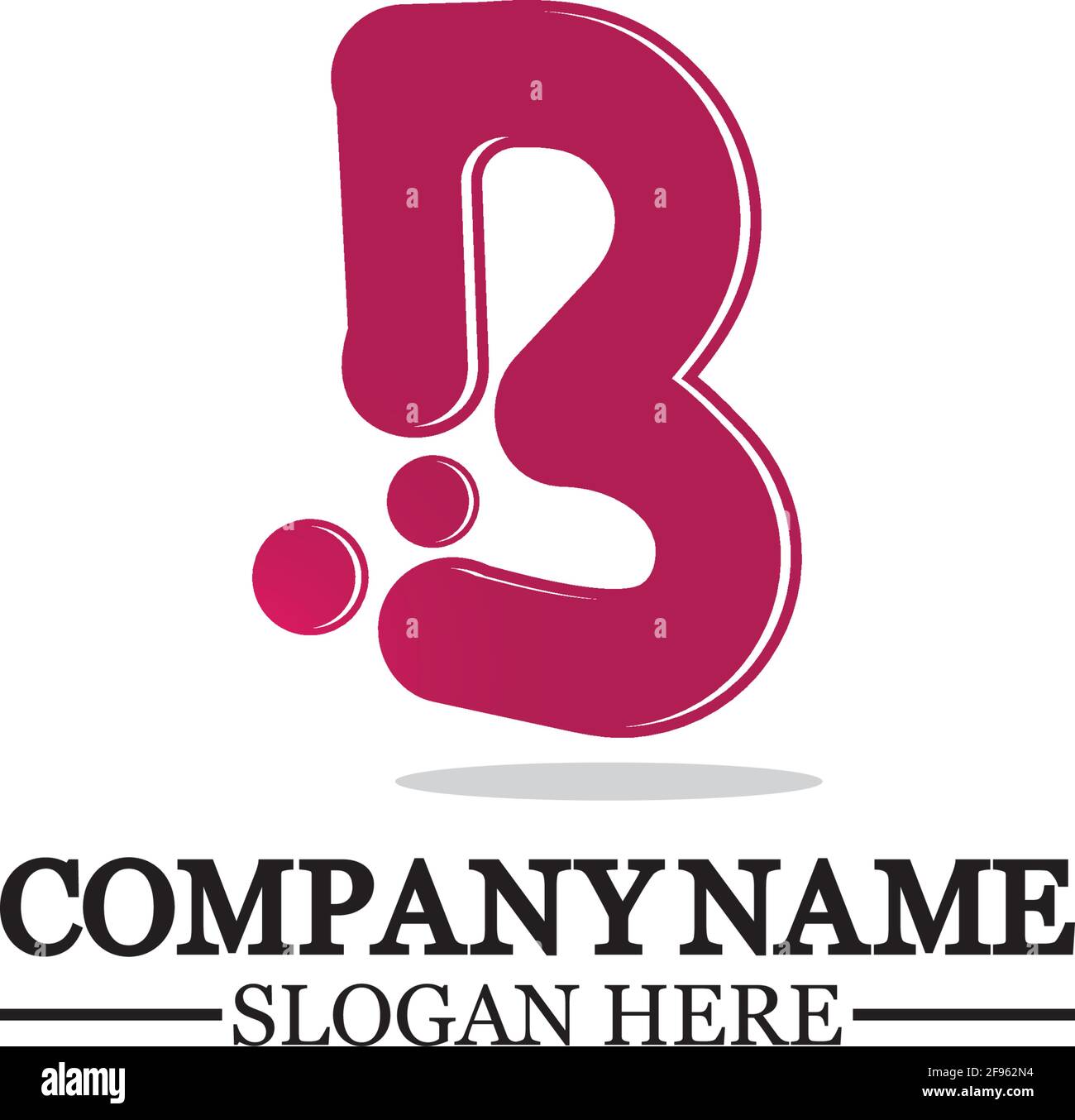 Abstract letter b logo vector. B logo symbol icon design template Stock ...