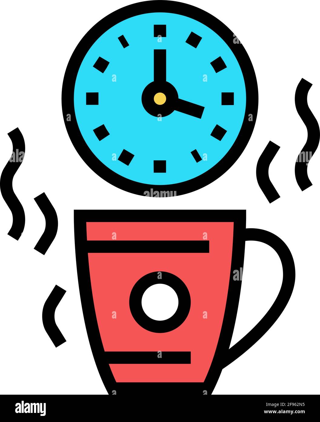 coffee break forum color icon vector illustration Stock Vector Image ...