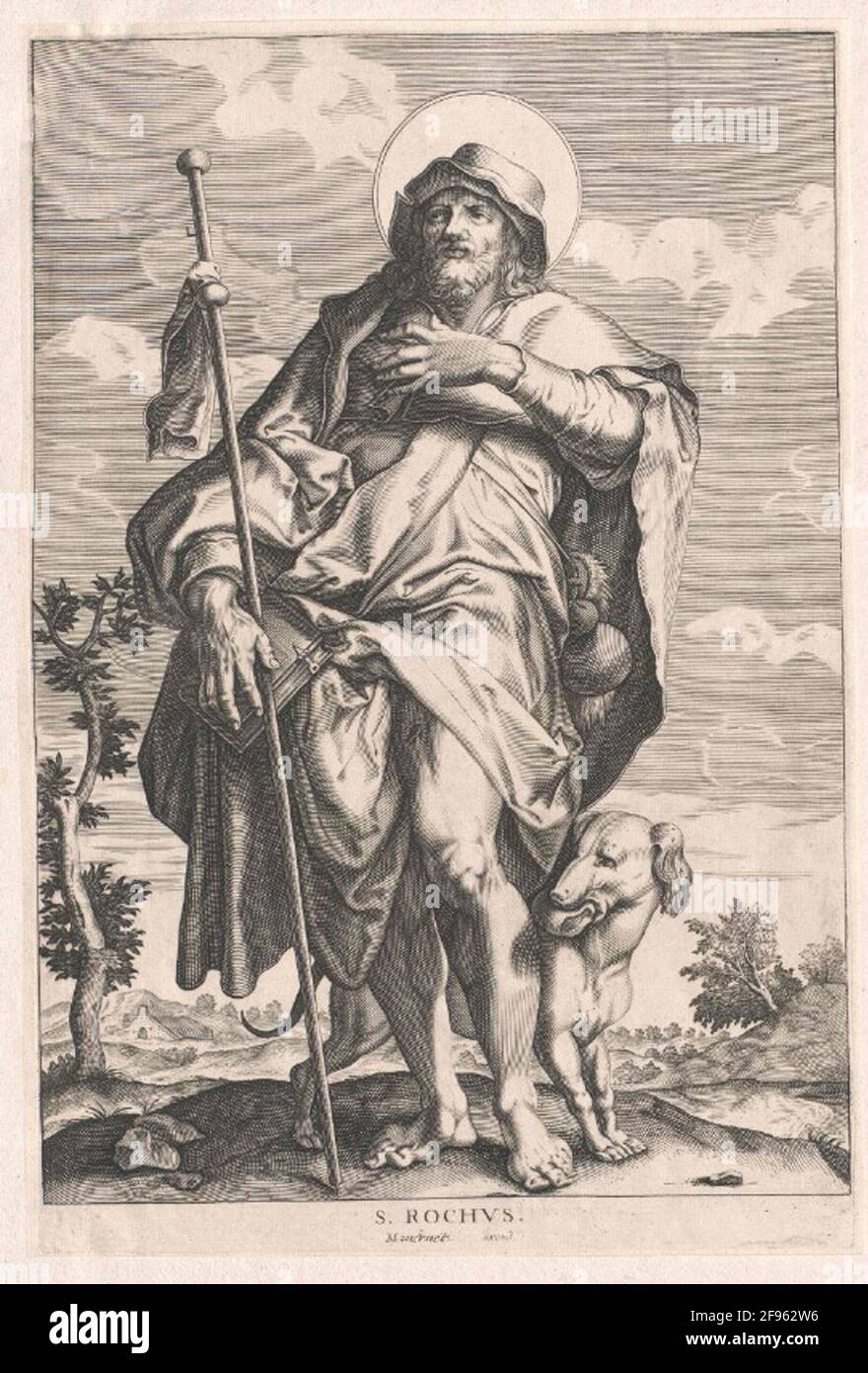 Rochus of Montpellier, Saint Stock Photo - Alamy