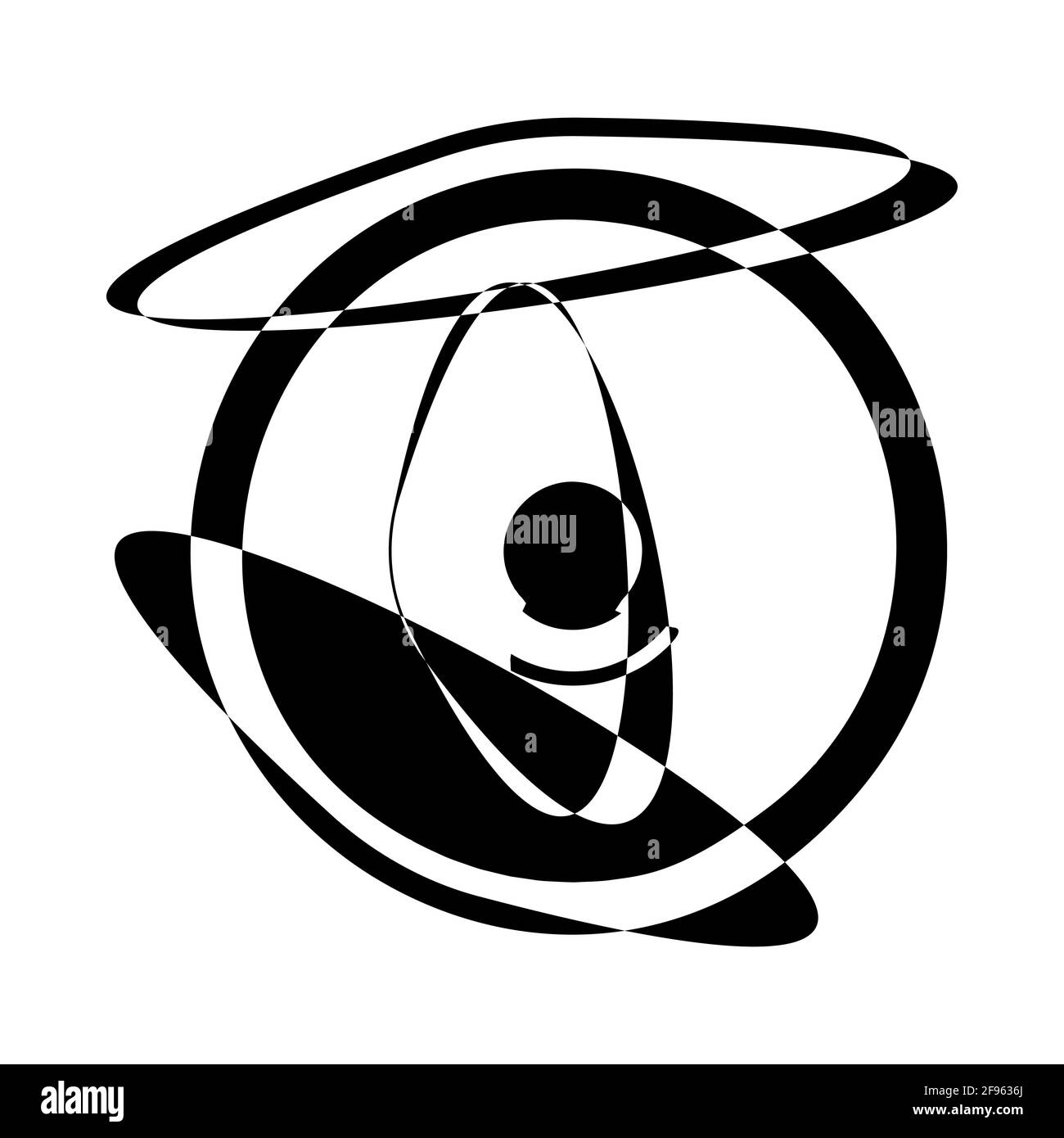 Strange Vector Shape isolated on white background. Geometric figure ...